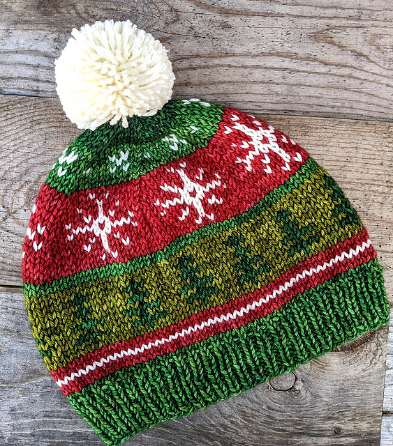 Ravelry: Winter Holiday Hat pattern by Nancy Bates
