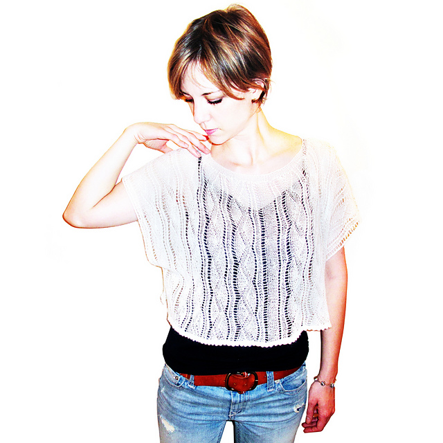 Ravelry: Cashmere Lace Capelet pattern by Amanda Kaffka