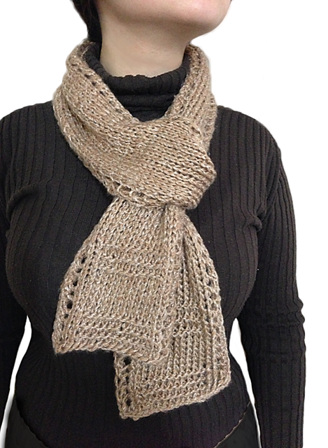 Ravelry: Unisex Lace Border Scarf pattern by Dina Wirawan