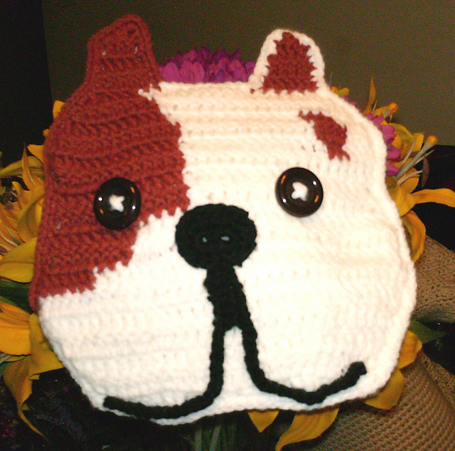 Ravelry: Dog Face Potholder pattern by Lenora Conlon