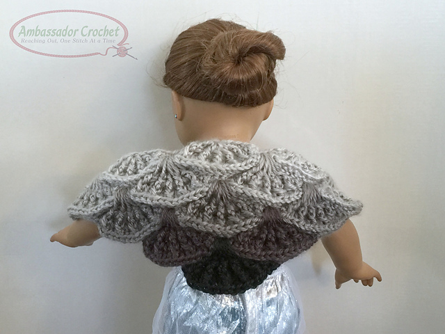 Ravelry: 18" Doll Shawl pattern by Kristine Mullen