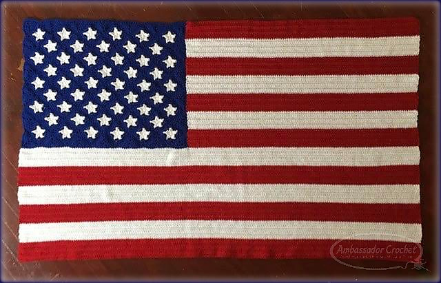 Ravelry: American Flag Afghan pattern by Kristine Mullen