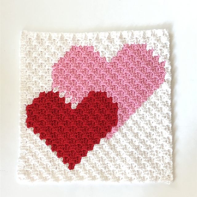 Ravelry: Hearts Blanket Square pattern by Kristine Mullen