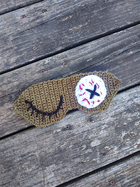Ravelry: Graveyard Shift Sleep Mask pattern by Dorothy Sivo