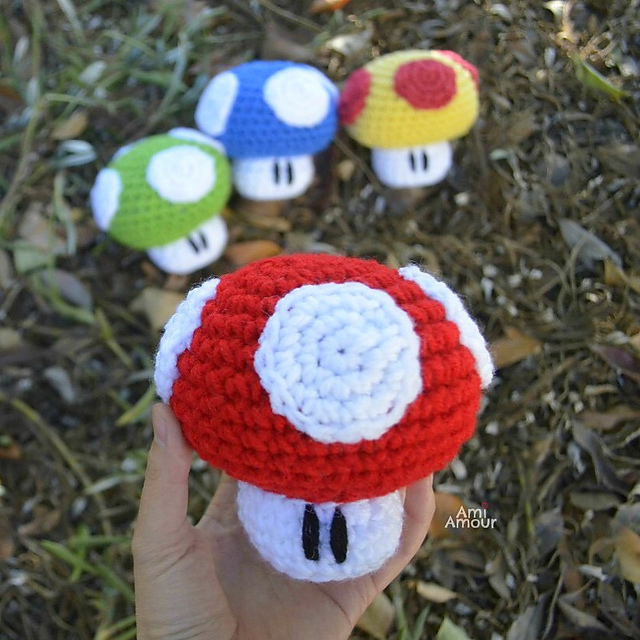 Ravelry: Yet Another Mario Mushroom pattern by Ami Amour