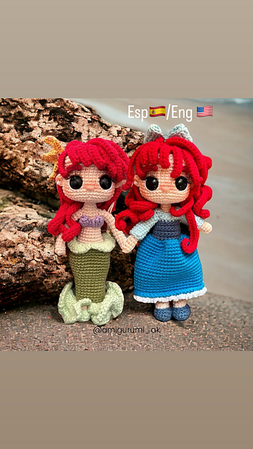 Ravelry: La Sirenita Ariel pattern by Amigurumi _ak
