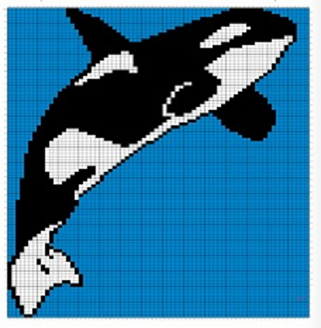 Ravelry: Orca Intarsia Chart pattern by Jenny Hunt