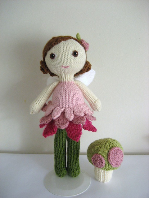Ravelry: Fairy Doll and Mushroom Set pattern by Amy Gaines