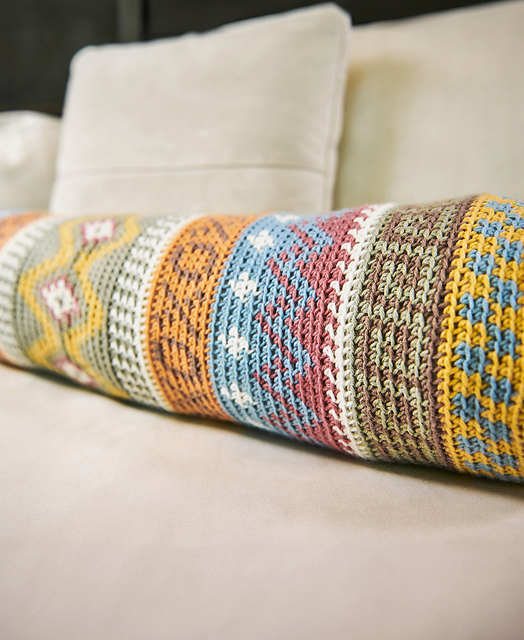 Ravelry: Boho Bolster Pillow pattern by Amy Gunderson