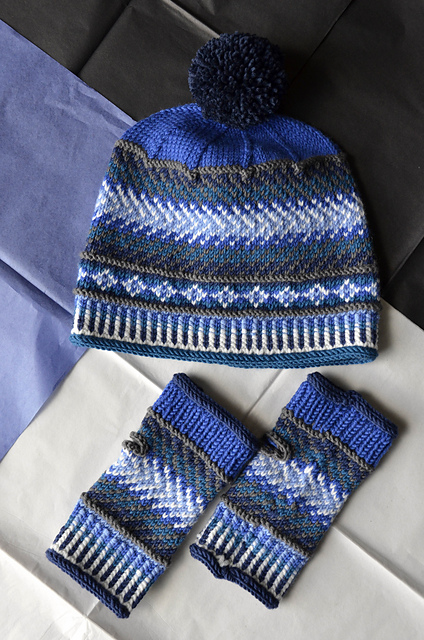 Ravelry: Color Shift Hat and Mitts pattern by Amy Gunderson