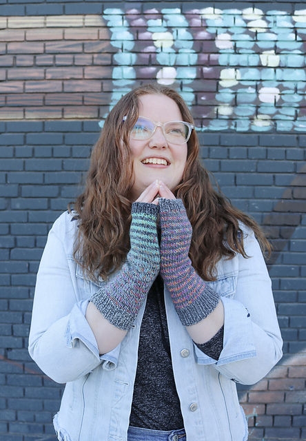Ravelry: Brighter Days Mitts (knit) pattern by Amy Gunderson