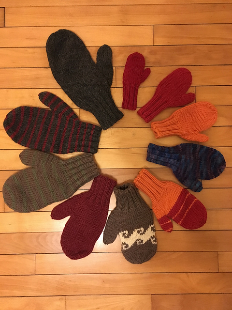 Ravelry: Classic Mittens in All Sizes pattern by Amy Finlay
