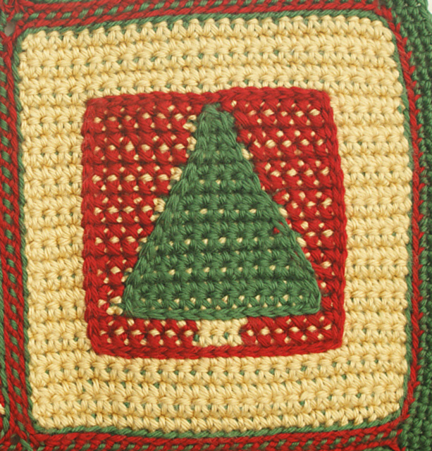 Ravelry: Christmas Tree Afghan Square pattern by Amy Solovay