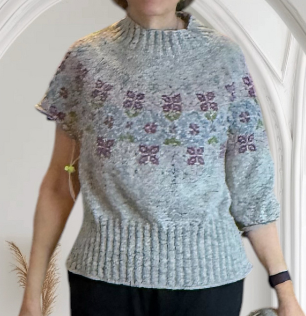 Ravelry: Amyrofgn's Cape Cod Hydrangea Sweater