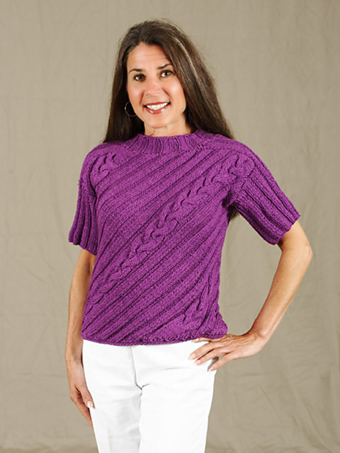 Ravelry: diagonal cables pattern by Andra Knight-Bowman