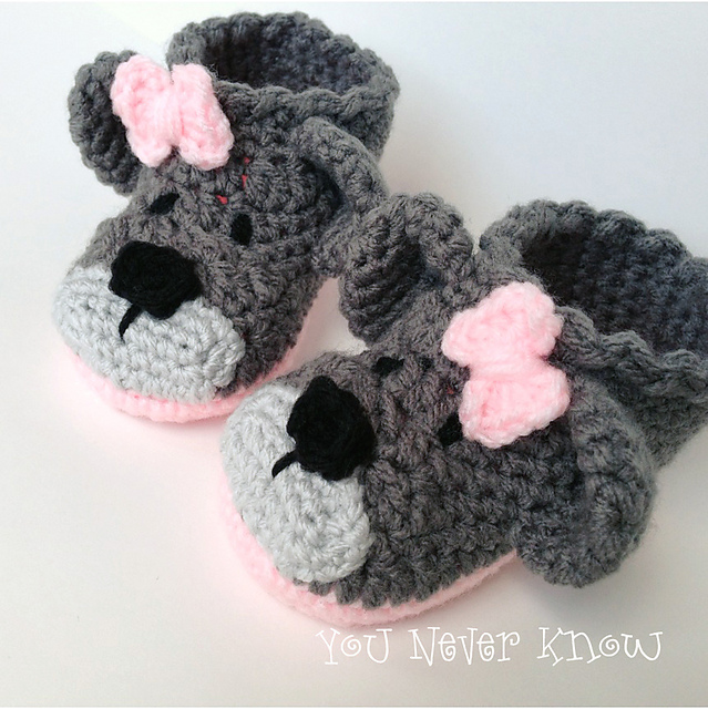 Ravelry: AndreaDanielle's Teddy Bear Booties