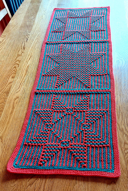 Ravelry: Stars & Stripes Mosaic Crochet Table Runner pattern by Angela ...