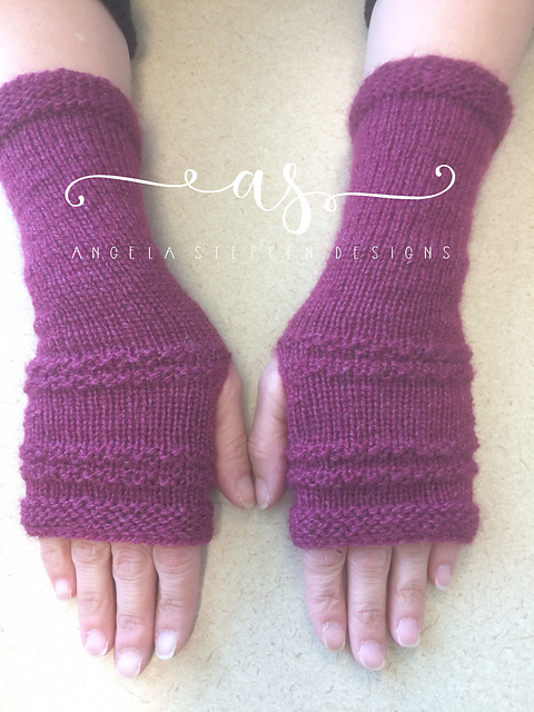 Ravelry: Elegant Fingerless Mitts pattern by Angela Steffen