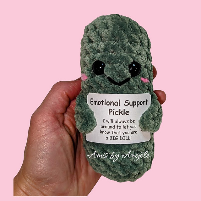 Ravelry: Emotional Support Pickle pattern by Amis By Angèle
