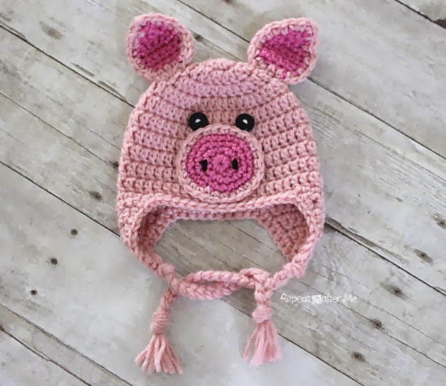 Ravelry: Pig Hat pattern by Sarah Zimmerman