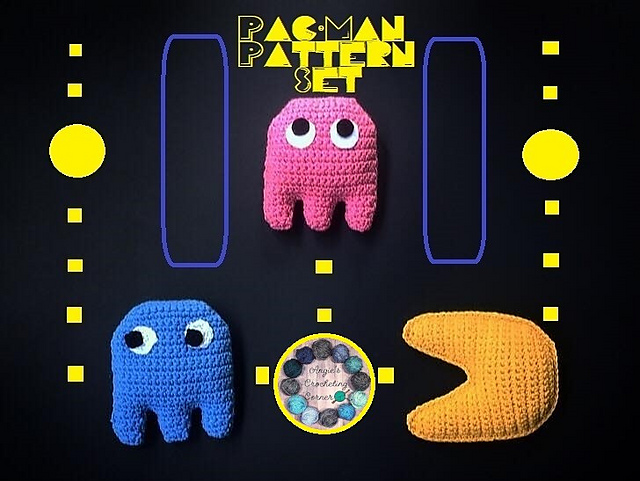 Ravelry: Pacman Set pattern by SlipStitchery