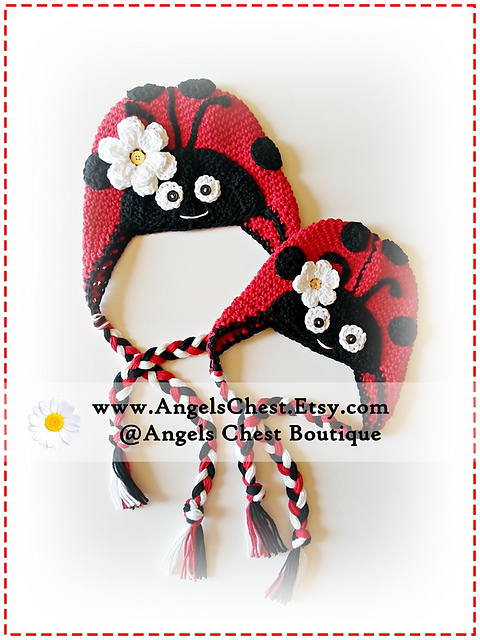 Ravelry: LADYBUG Hat Boutique Design No. 29 pattern by Mary Angel Morris