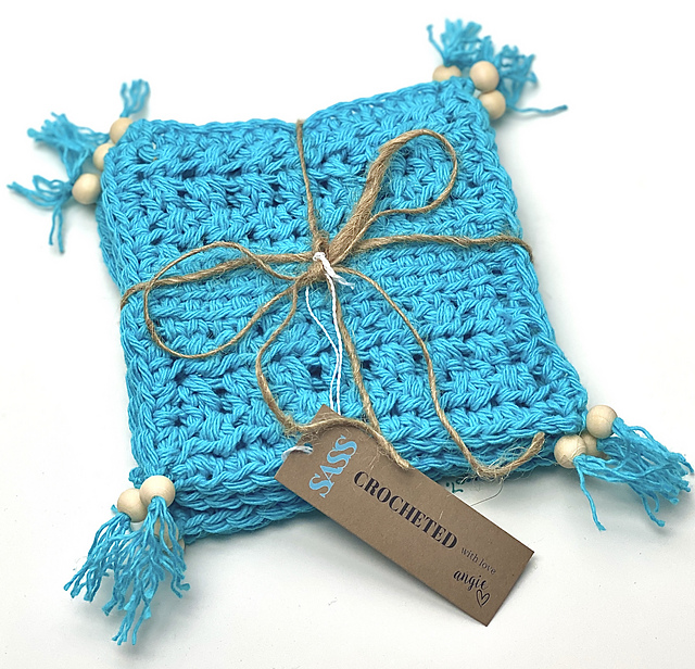 Ravelry: SASSy Square Coasters pattern by Angie Dooley