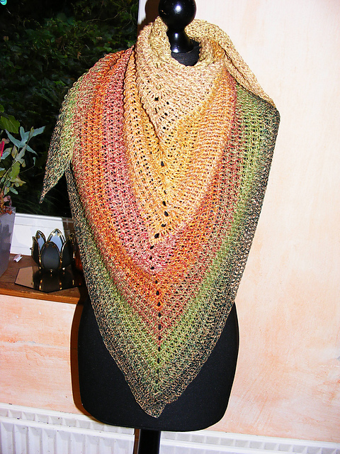 Ravelry: AnjaHollmeier's Tuch: Alpine Stitch