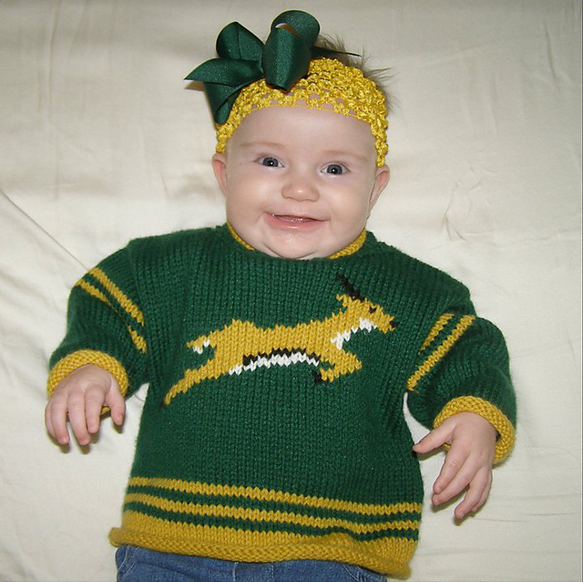 Ravelry: Springbok Rugby Logo Knitting Chart pattern by Kate JvR