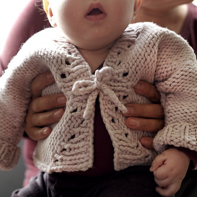 Ravelry: Cockleshell Cardigan pattern by Amy Christoffers