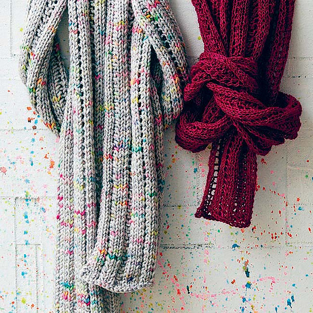 Ravelry: Rib Lace Scarf pattern by Jeanette Sloan