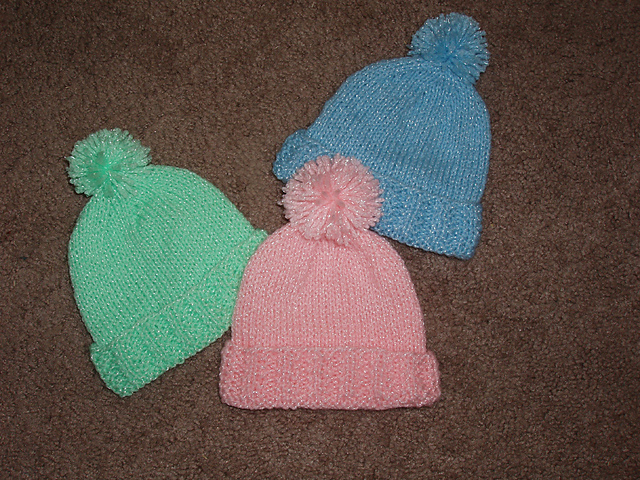 Ravelry: Mistake-Stitch Rib Baby Hat pattern by Ann V. Gallentine