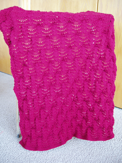 Ravelry: Lacy Cranberry Lap Robe pattern by Ann V. Gallentine