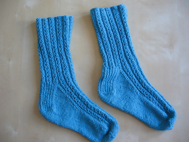 Ravelry: Lace Rib Fixation Socks pattern by Anna Belinda