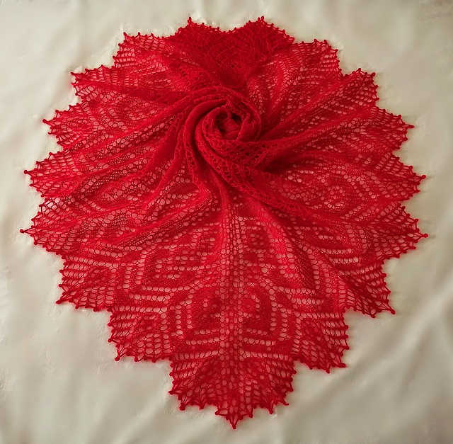 Ravelry: Firebird's Feather Shawl pattern by Anna Danilova