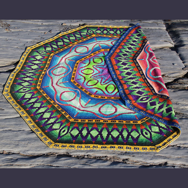 Ravelry: Northern Lights DK Blanket pattern by Lucy Neatby
