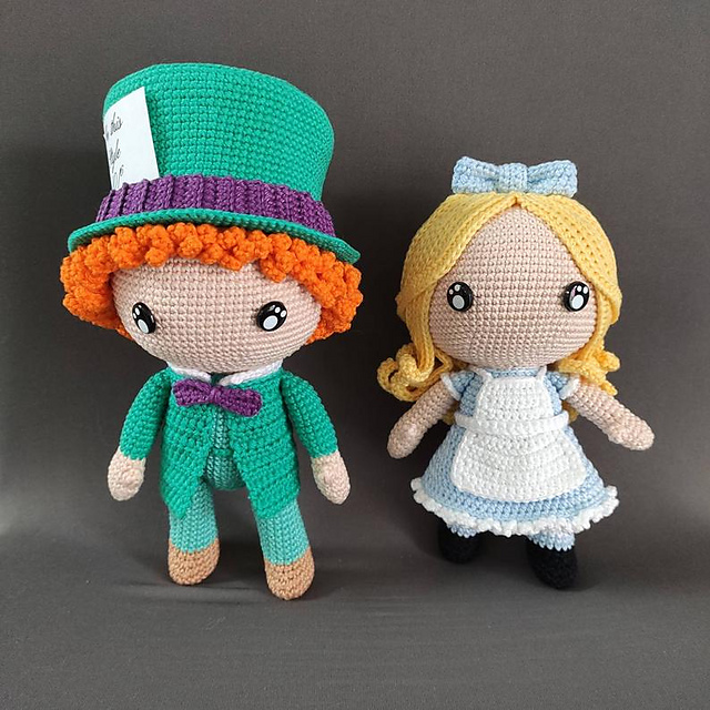 Ravelry: Alice and Mad hatter pattern by Anna Carax