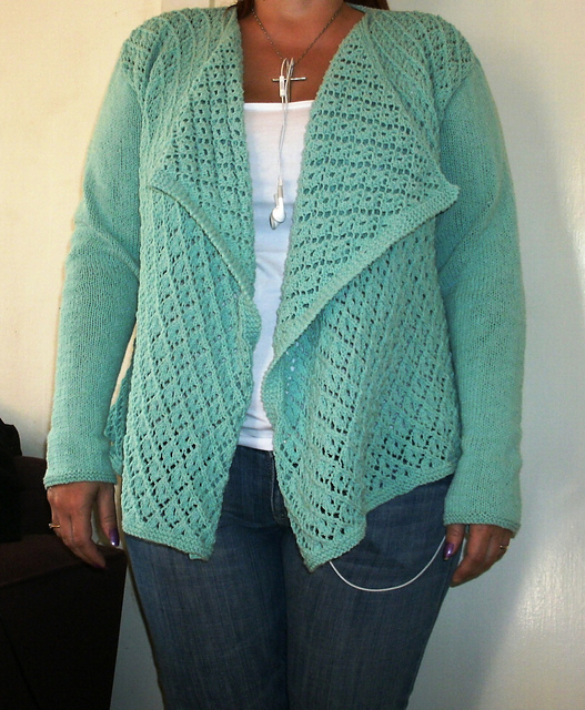 Ravelry: Spring Sunshine Lace Waterfall Jacket pattern by Sirdar