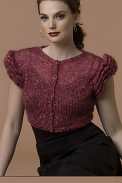 Ravelry: Ruffled Shrug pattern by Irina Poludnenko