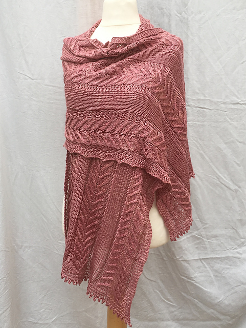 Ravelry: Staghorn Cable Wrap pattern by Anne Scahill
