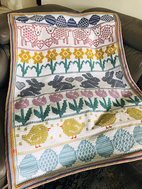 Ravelry: SpringTime runner blanket pattern by Anneke den Outer