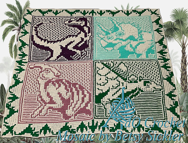 Ravelry: Dinosaur squares pattern by Anneke den Outer