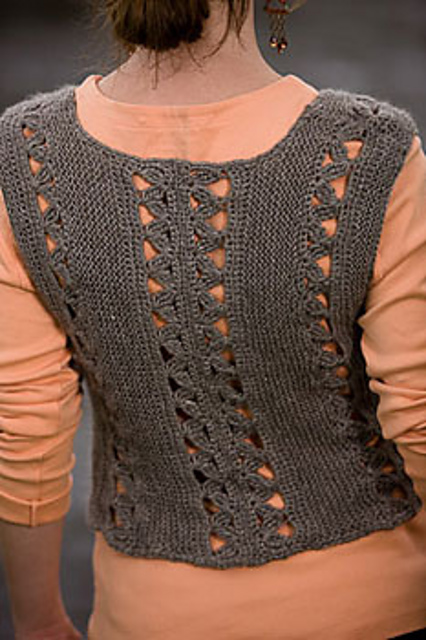 Ravelry: Oak Leaf Vest pattern by Annette Petavy