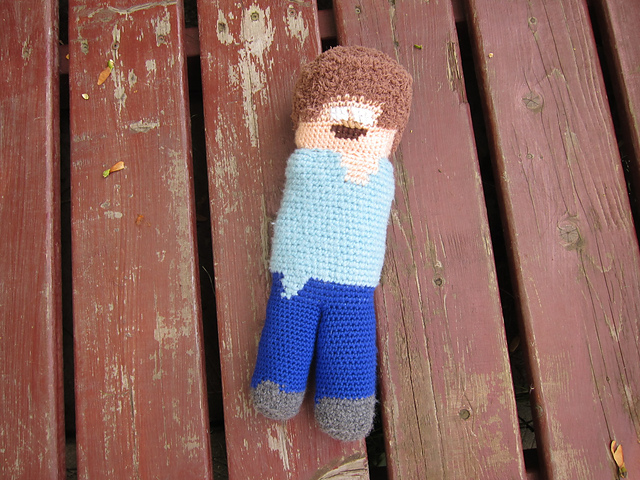 Ravelry: AnnieJeanson's Steve from "Minecraft"