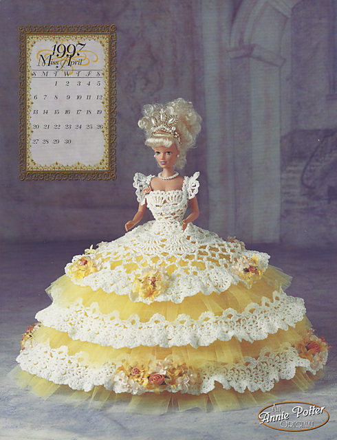 Ravelry: Miss April 1997 Royal Ballgowns pattern by Annie Potter Presents