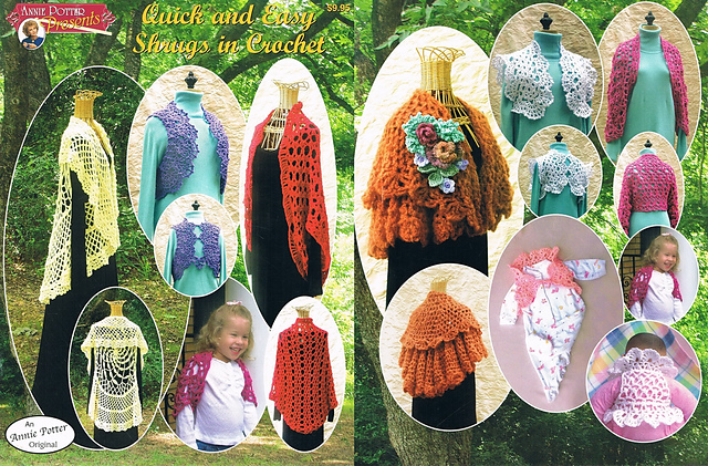 Ravelry: Rust with Flower Shrug pattern by Annie Potter Presents