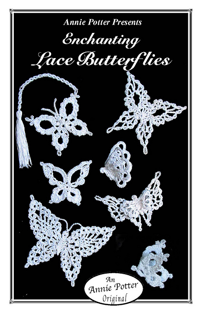 Ravelry: Lace Butterfly Bookmarks pattern by Annie Potter Presents