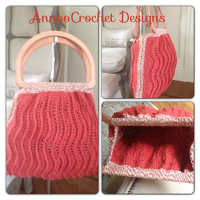 Ravelry: Ridged Ripples Handbag pattern by Annoo Crochet