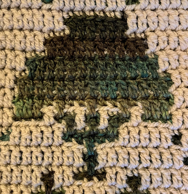 Ravelry: Overlay Mosaic Tree 3 - Sycamore pattern by Emma Lester-Smith