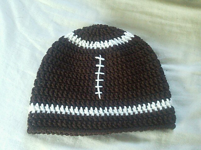 Ravelry: Football Beanie pattern by April Clemmons